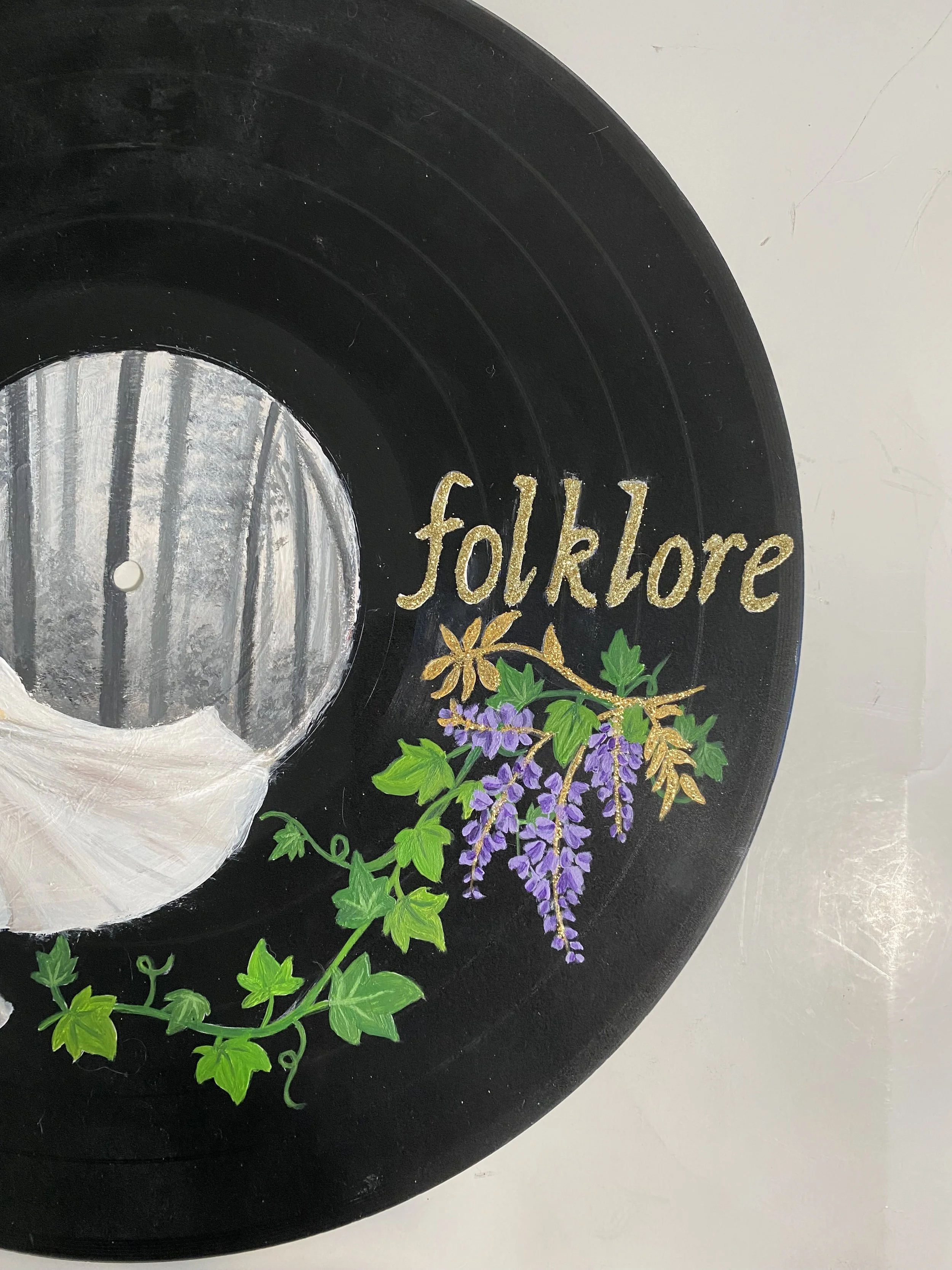 "Folklore" Taylor Swift Vinyl Record Art — Taylor Varron Art