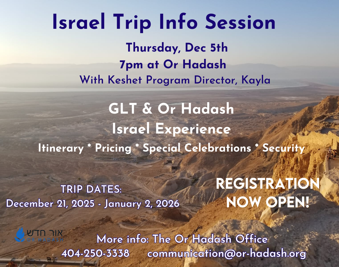 Calendar — Or Hadash