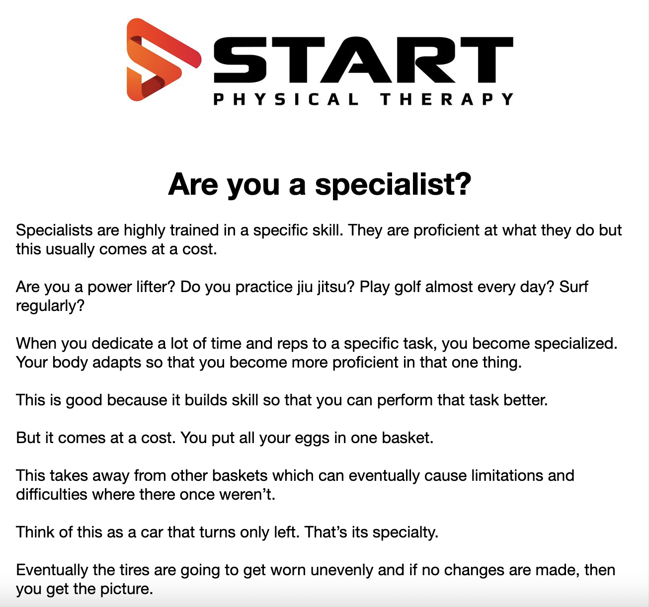 START Physical Therapy