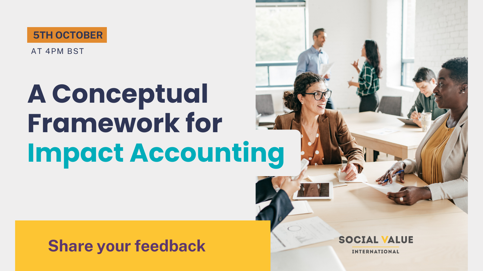 A Conceptual Framework for Impact Accounting — Social Value International