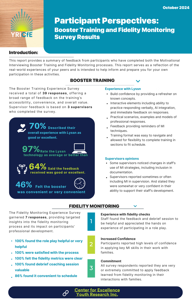 Motivational Interviewing — Youth Research Inc.