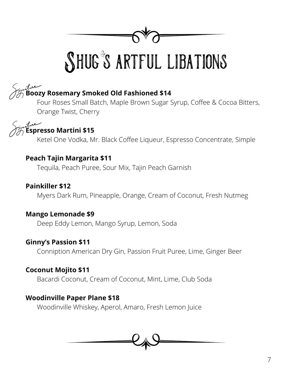 Drink Art — Shug's at Brooklyn South Square