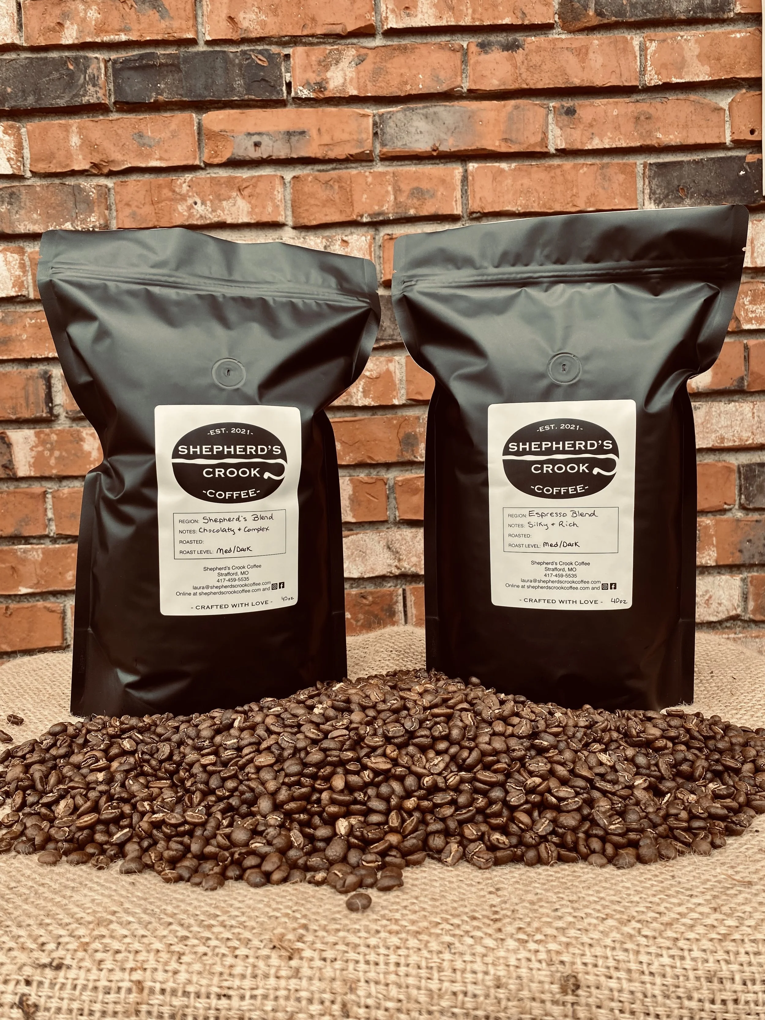 The Big Black Bag — Shepherd's Crook Coffee Roasted Coffee Beans