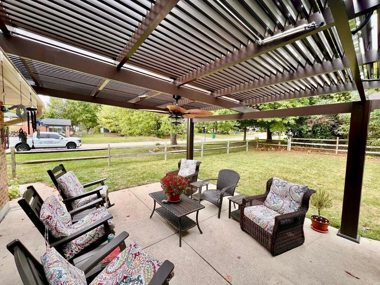 Solara Patio Covers | Solara Pergola | Louvered Roof in Dayton Ohio ...