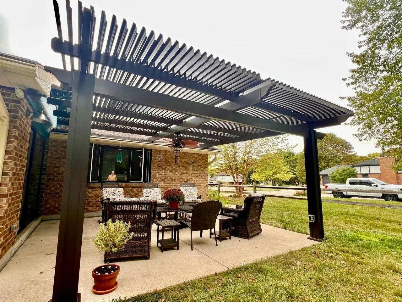 Solara Patio Covers | Solara Pergola | Louvered Roof in Dayton Ohio ...