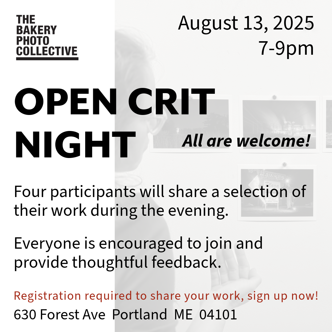 Open Critique Registration — The Bakery Photo Collective