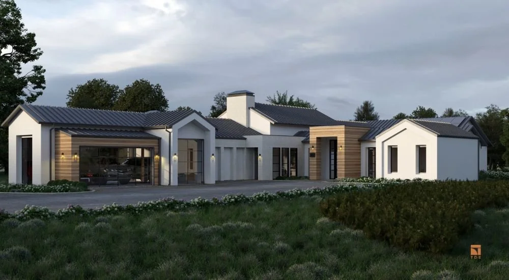 Transitional Custom Home — Tangent Design and Engineering