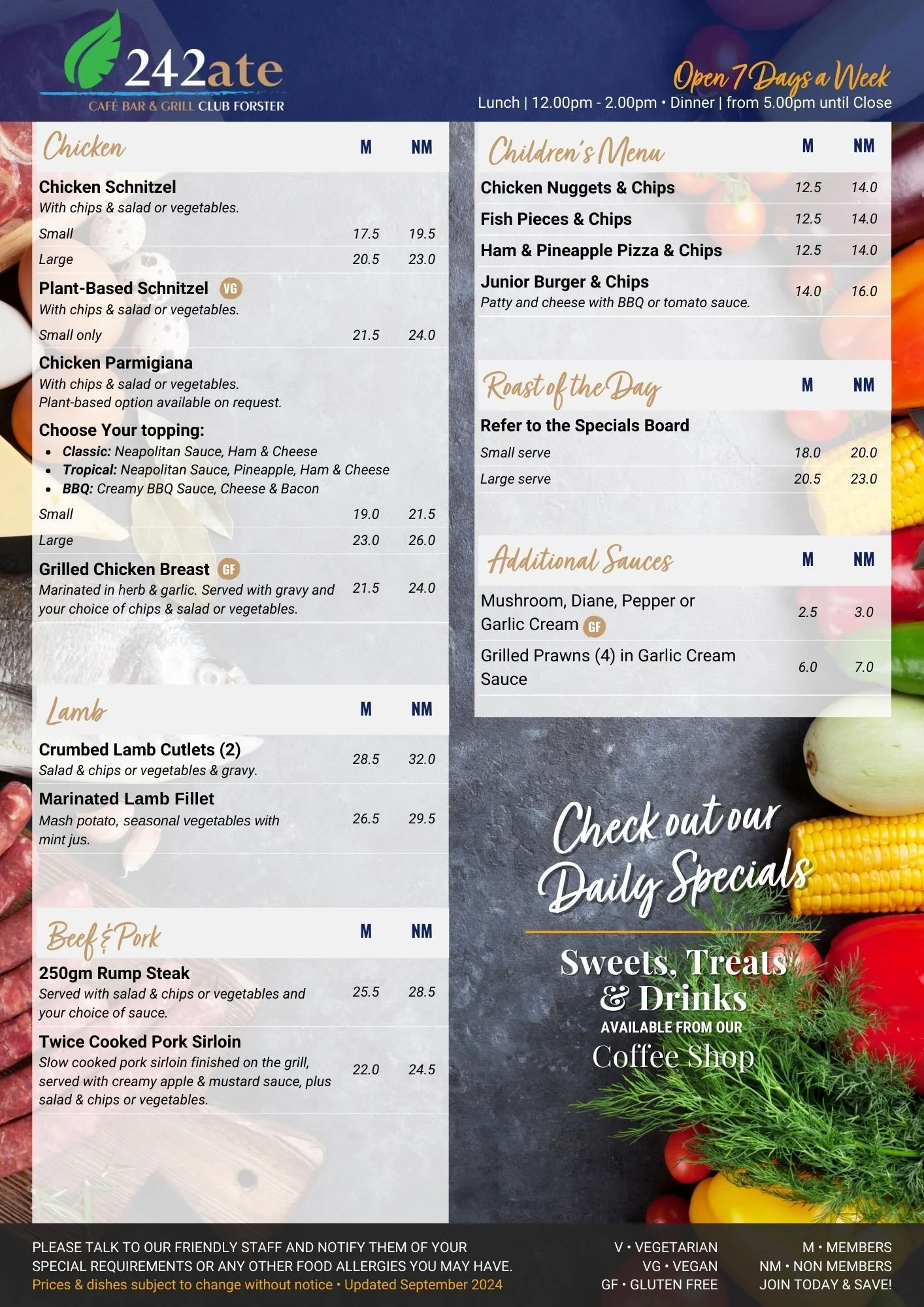 242ate Cafe Bar & Grill — Club Forster