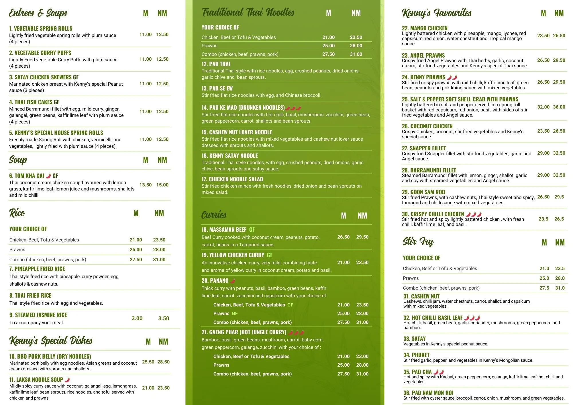 Kenny's Thai Kitchen — Club Forster
