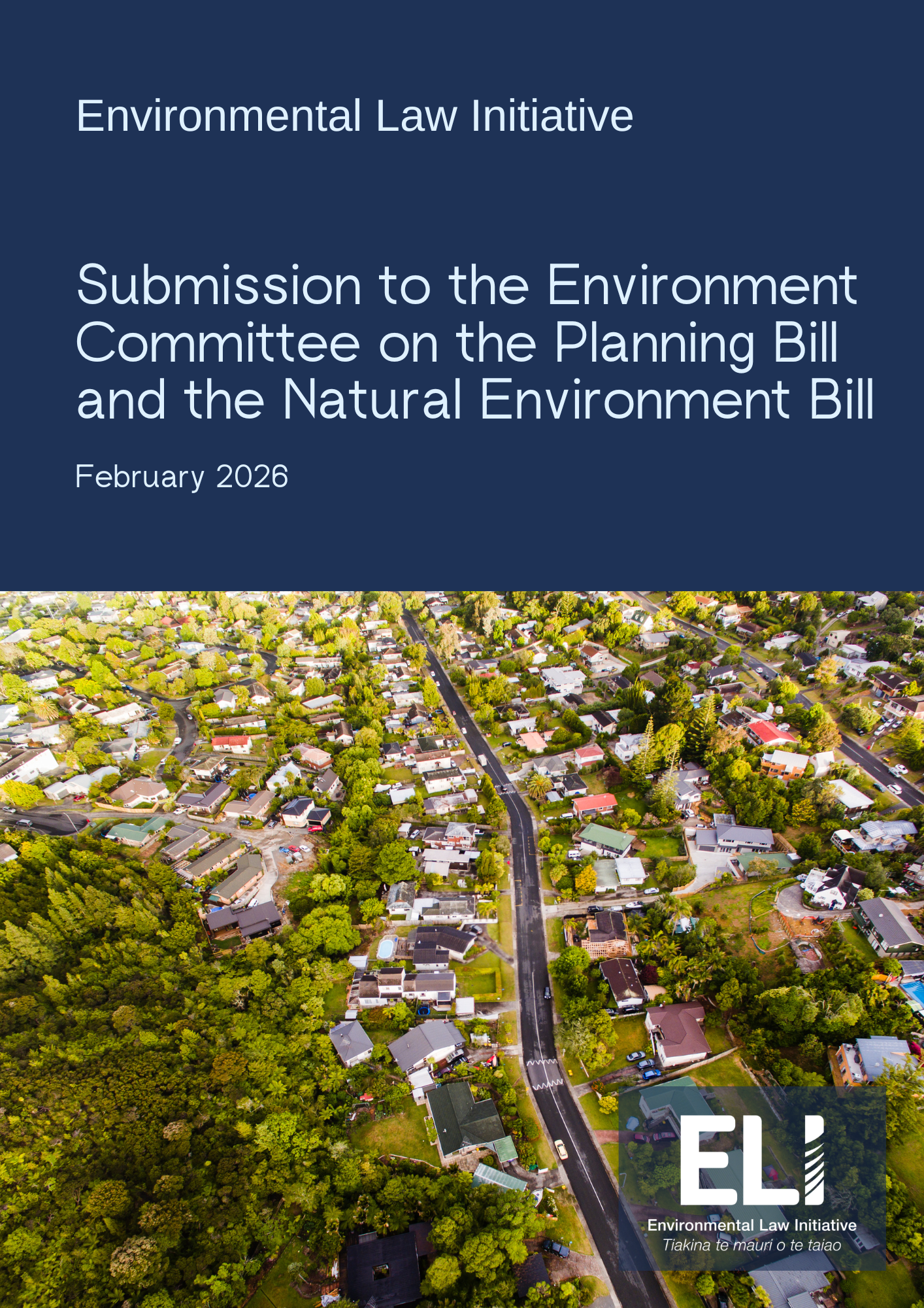 Submission: ELI response to the proposed Planning Bill and Natural ...