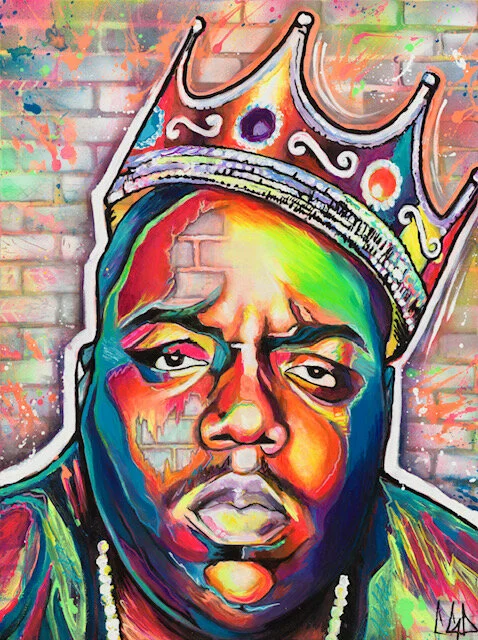 Biggie Smalls Pop Art