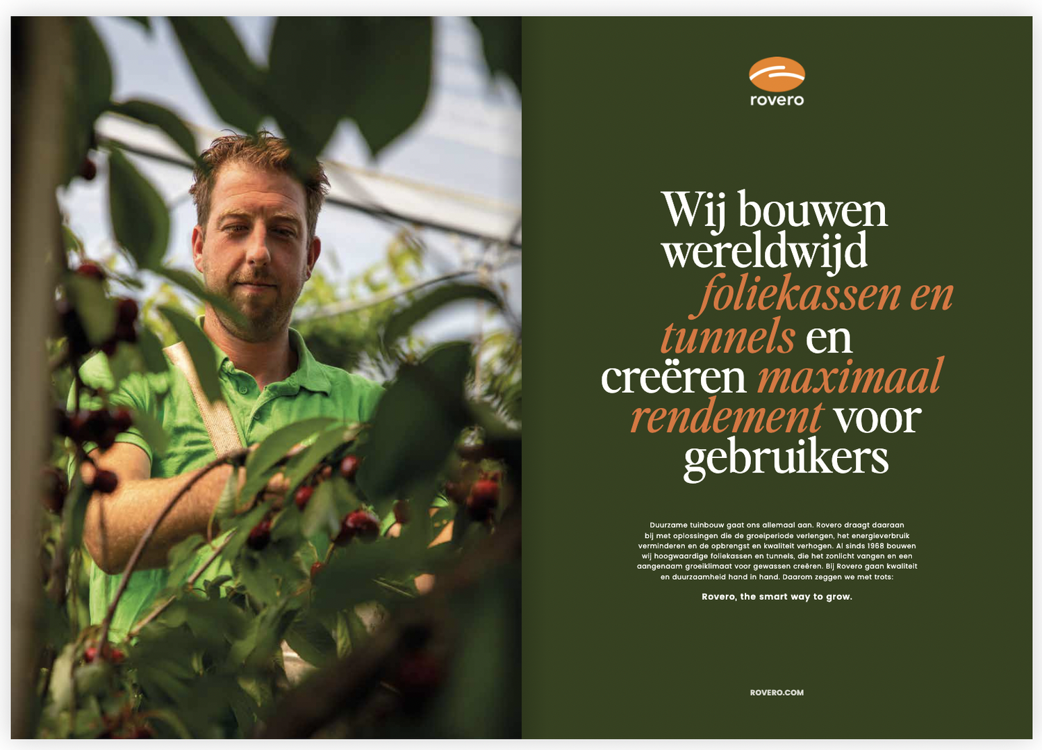 Rovero: The smart way to grow - Foil Greenhouses and Tunnels
