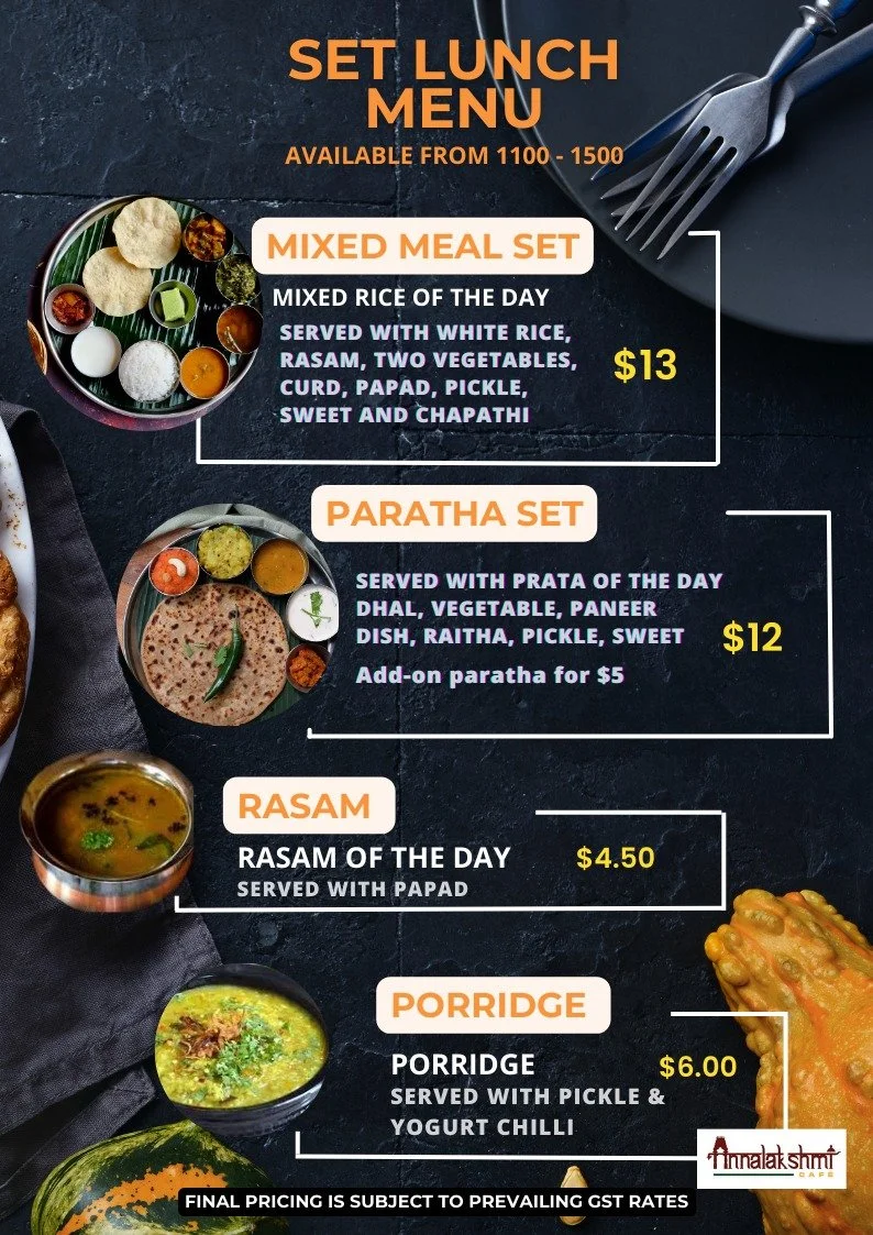 Menu — Annalakshmi
