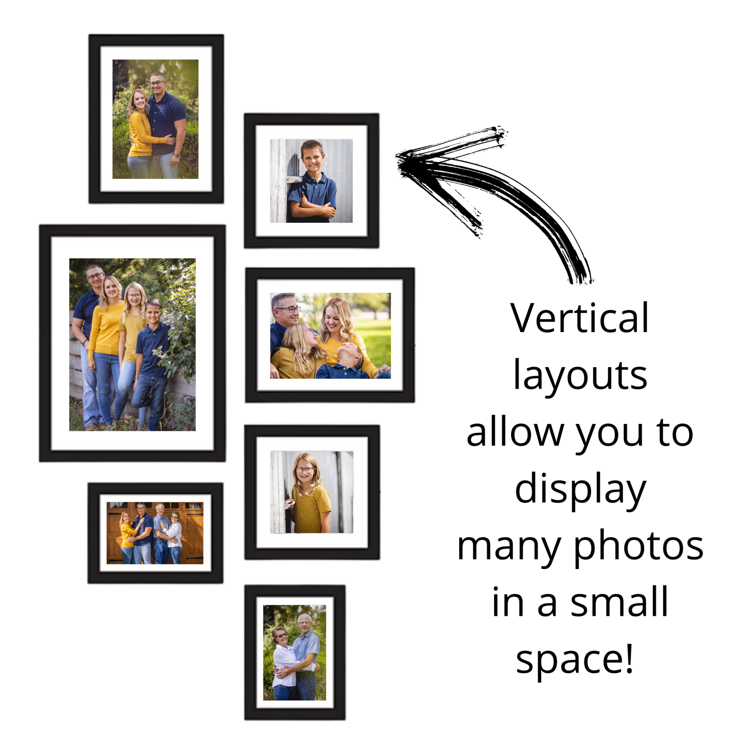 Displaying Family Photos as a Wall Gallery — Kearney Photographer ...