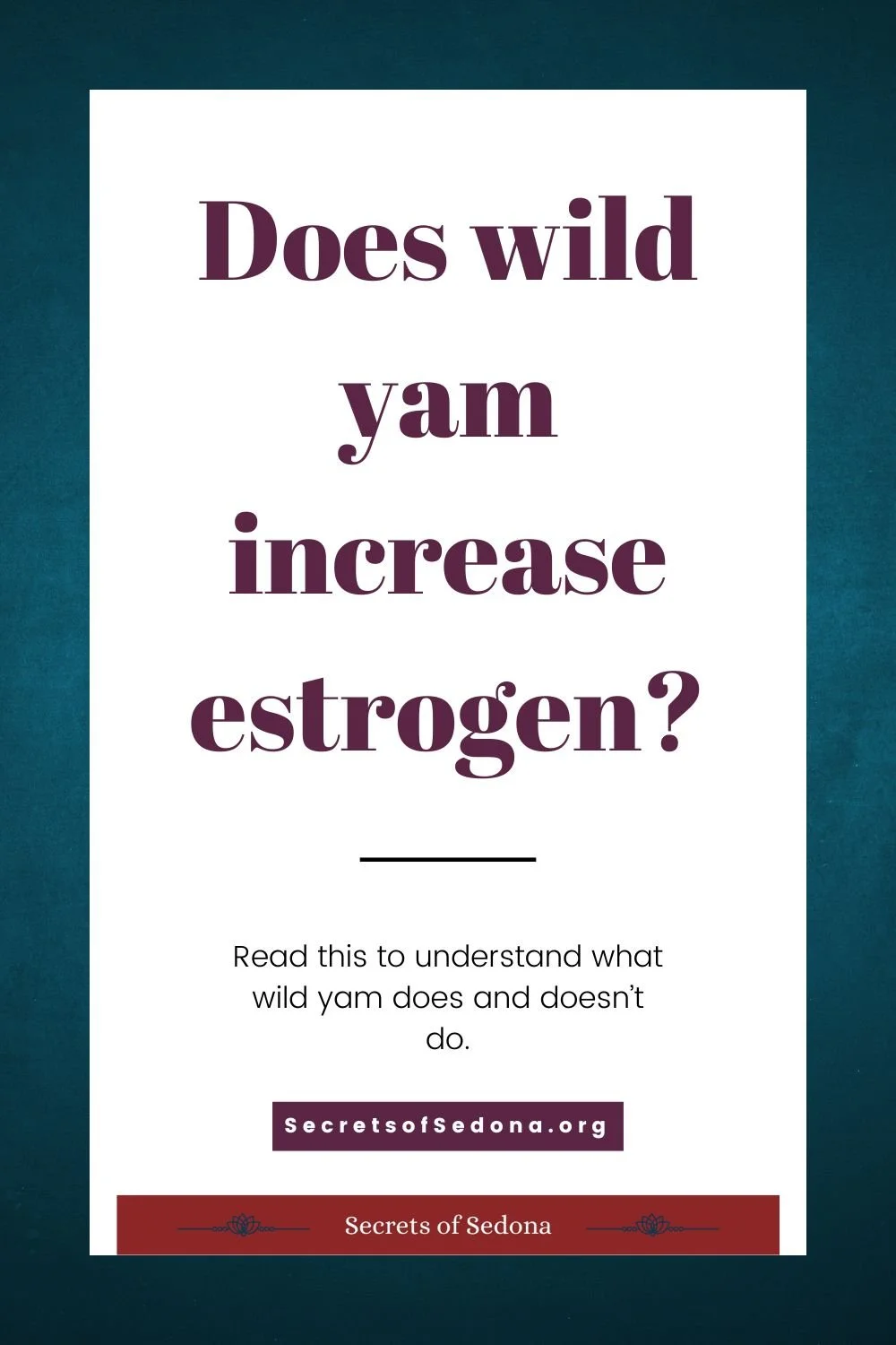 Does Wild Yam Increase Estrogen or Progesterone? Adrenal Support for ...
