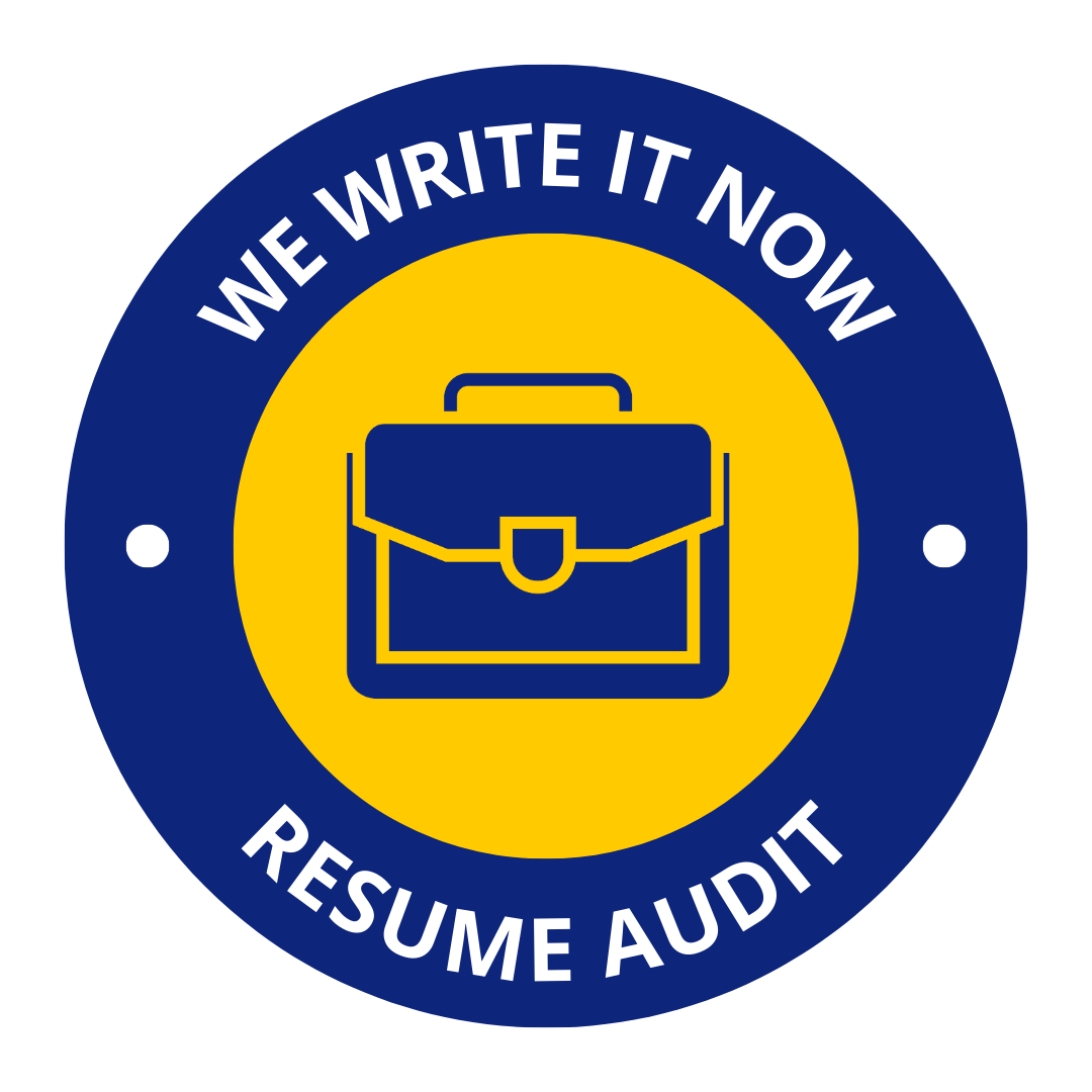 resume audit — We Write it Now Resumes & Career Resources