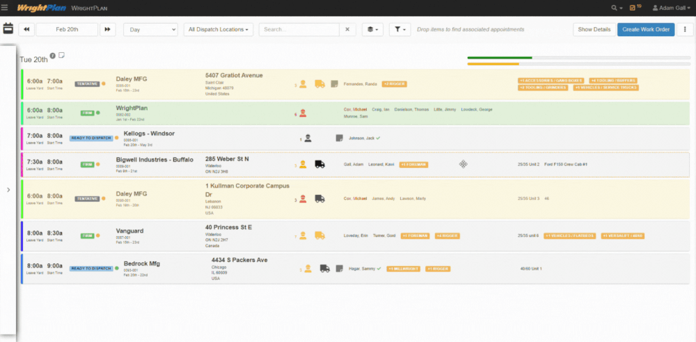 Scheduling and Dispatch Software — WrightPlan Inc.