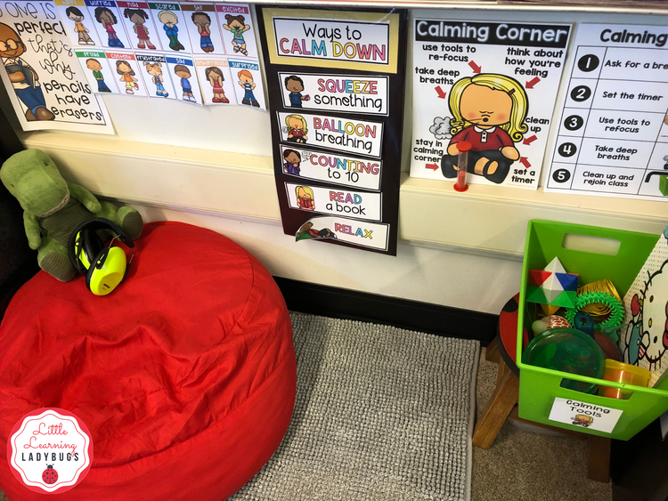 How to Set Up a Classroom Calming Corner — Little Learning Ladybugs