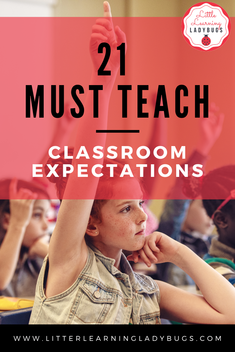 21 Must-Teach Expectations for Back to School — Little Learning Ladybugs