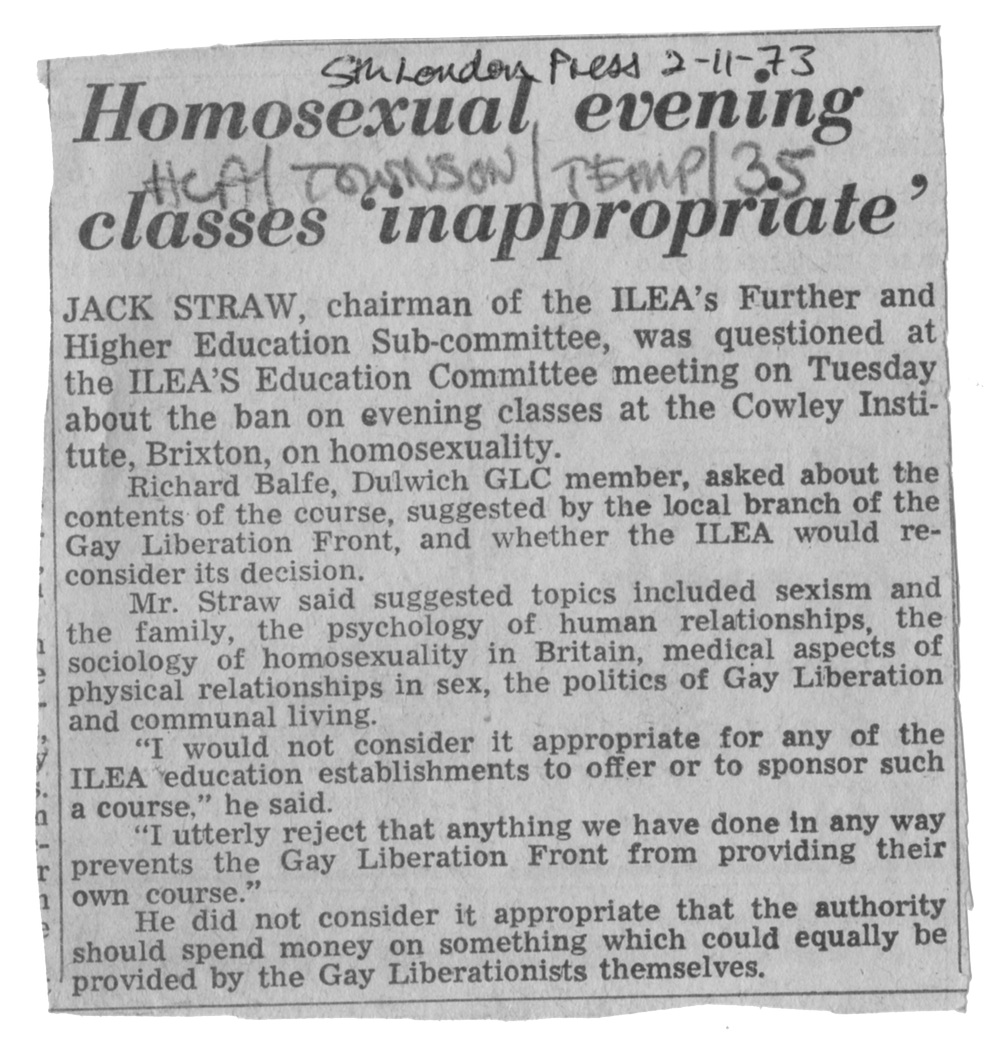 Gay Studies Course Denied — Revolting Gays