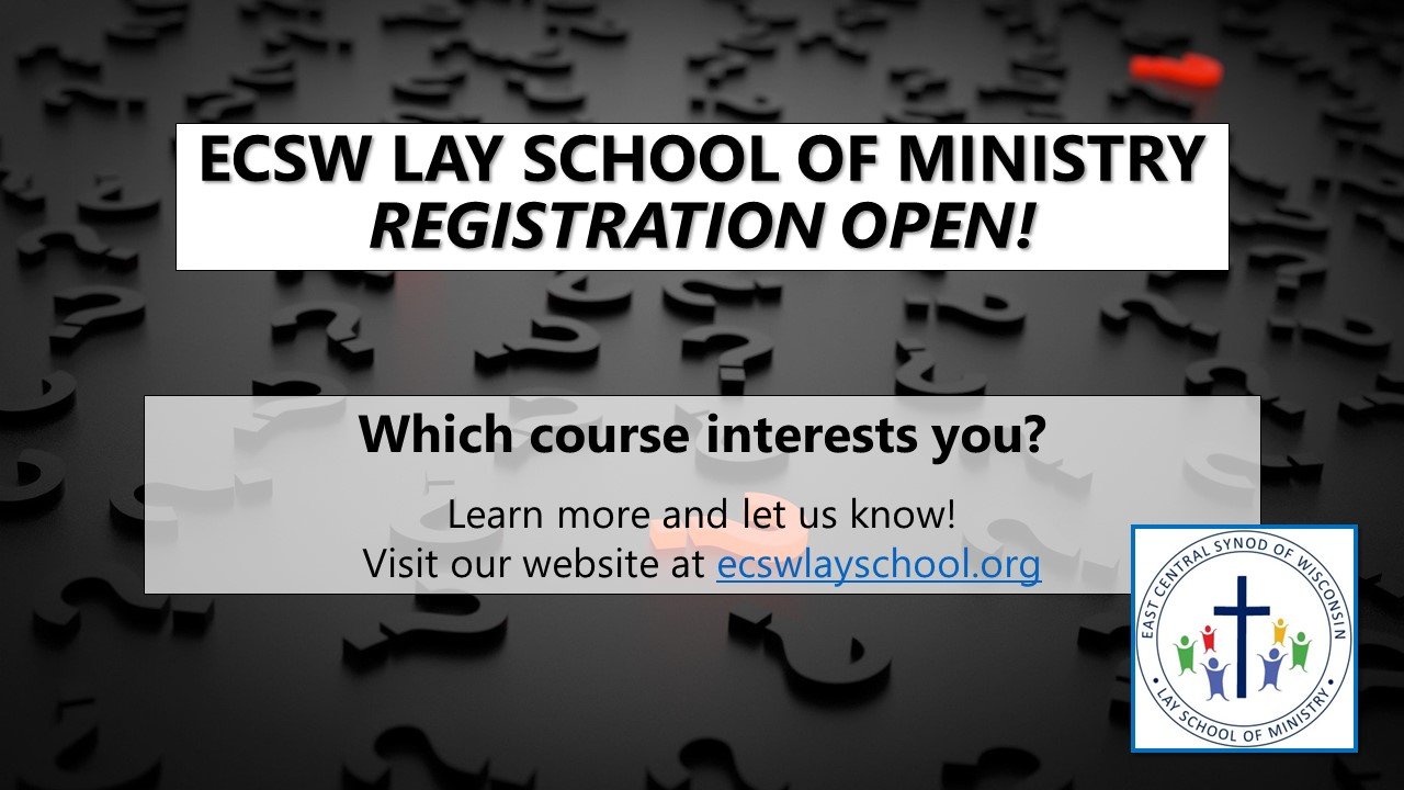 Lay School Ministry — East Central Synod of Wisconsin - ELCA