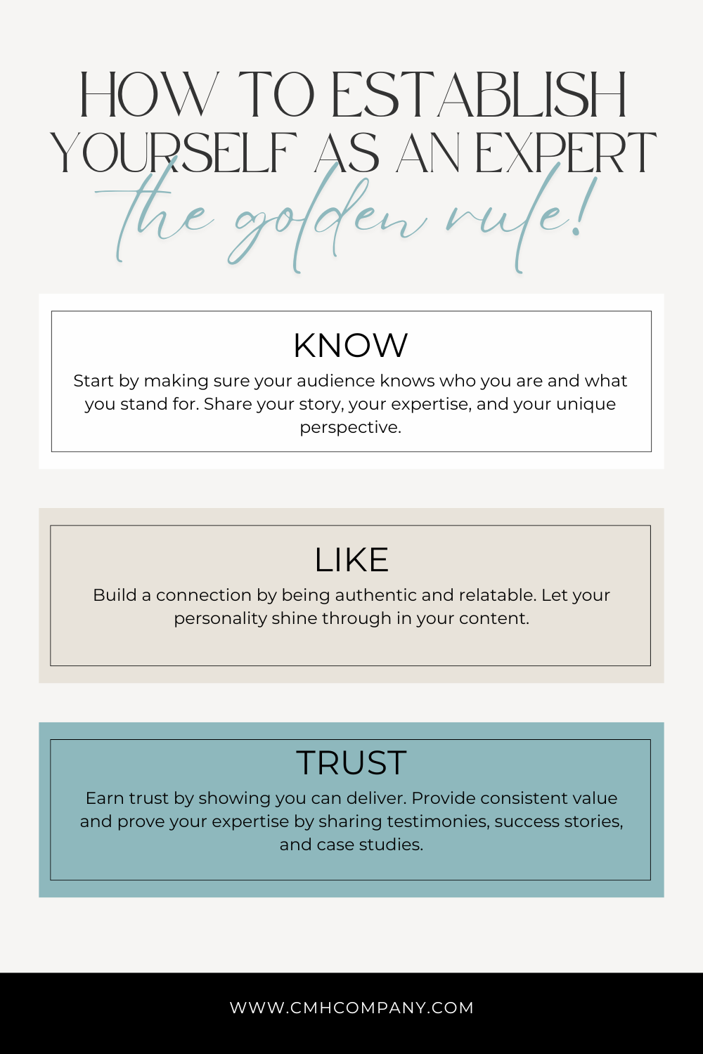 Establish Yourself As an Expert to Your Audience — CMH & Company