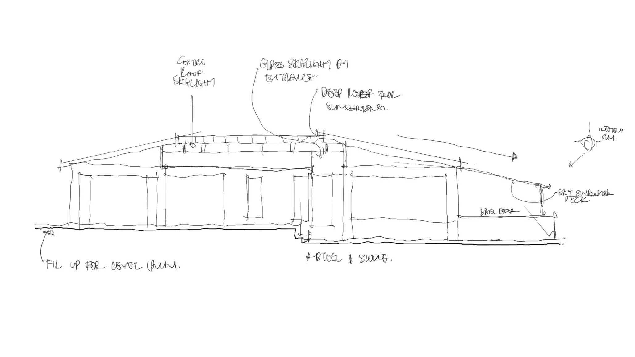 Twin Pavilion: Deep Roof Overhangs - Carbnstudio