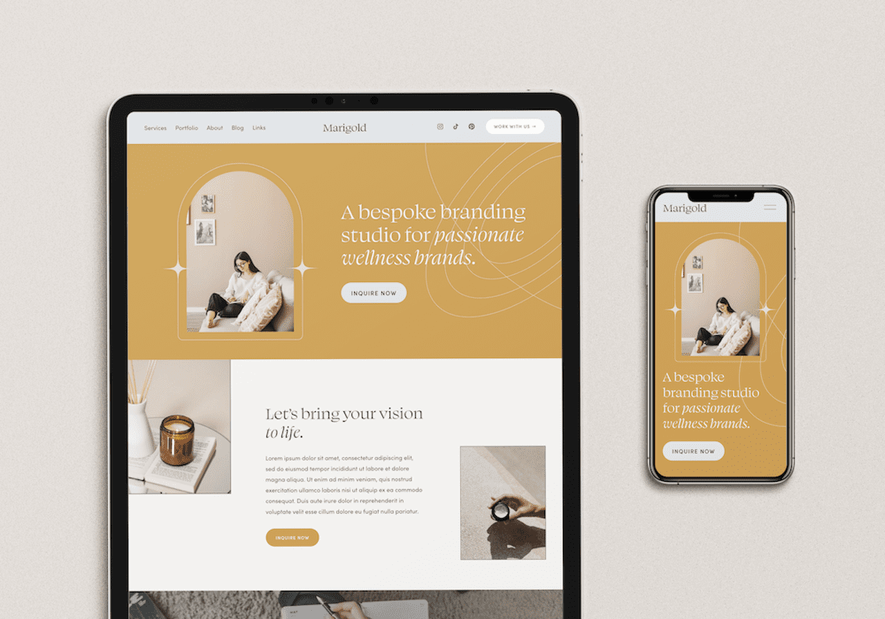 Premium Squarespace Templates to help you launch fast — Squarespace Web ...