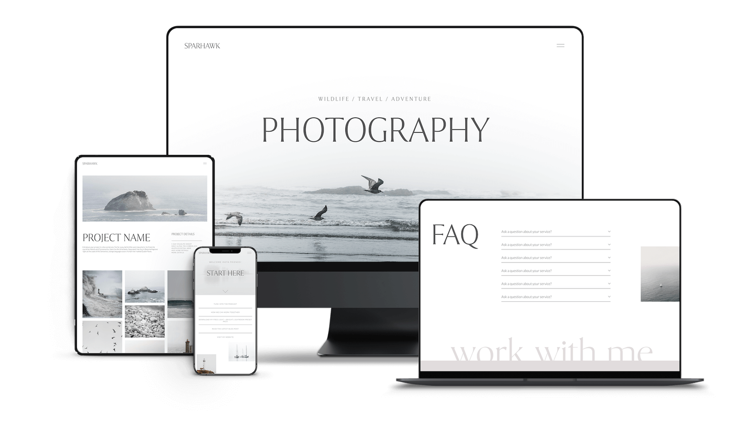 Premium Squarespace Templates to help you launch fast — Squarespace Web ...