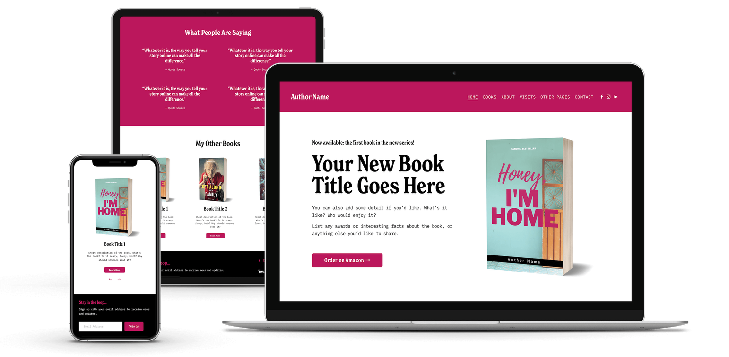 Scribe Squarespace Template for Authors — Squarespace Web Design