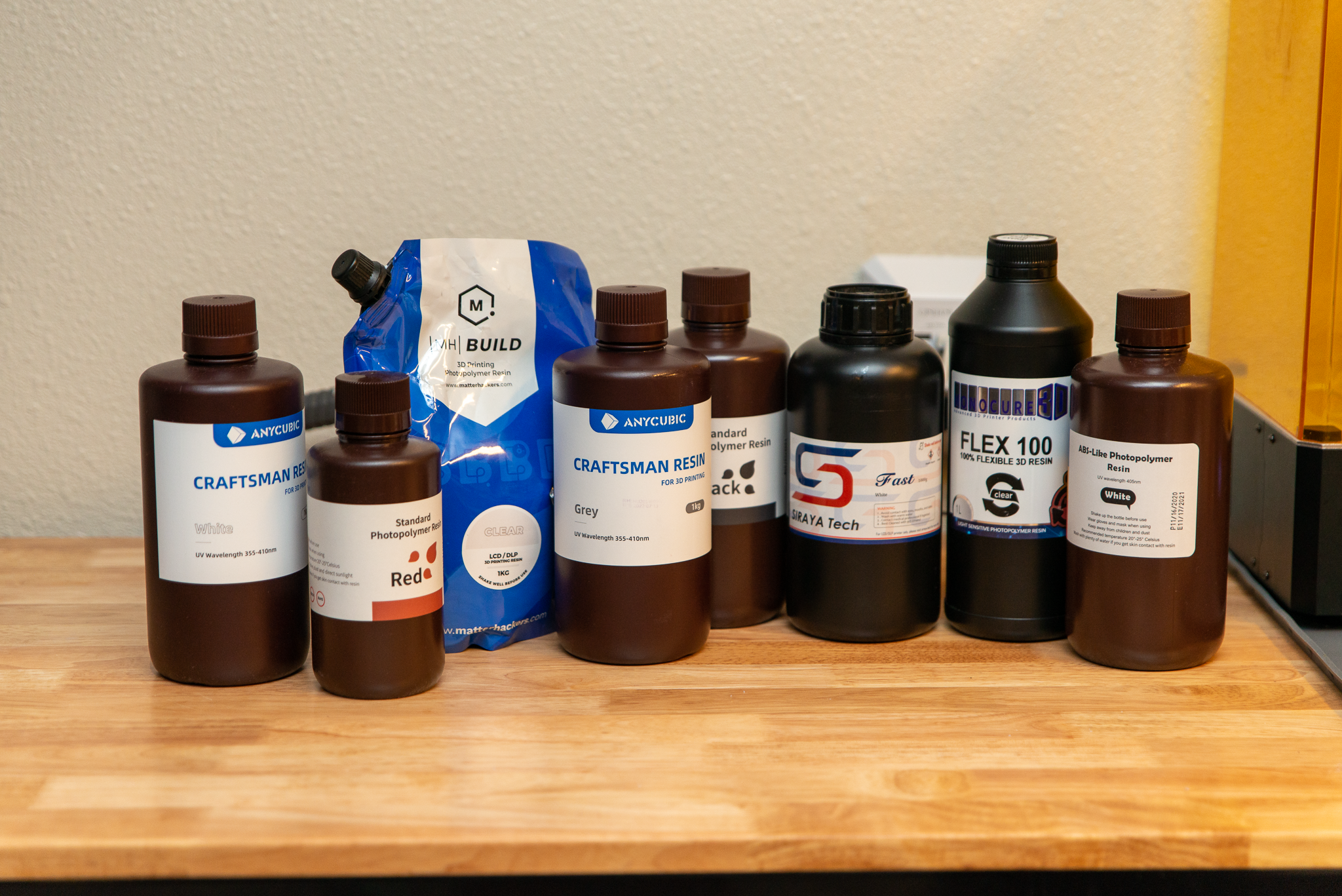 Resin Exposure Settings — 3DPWC