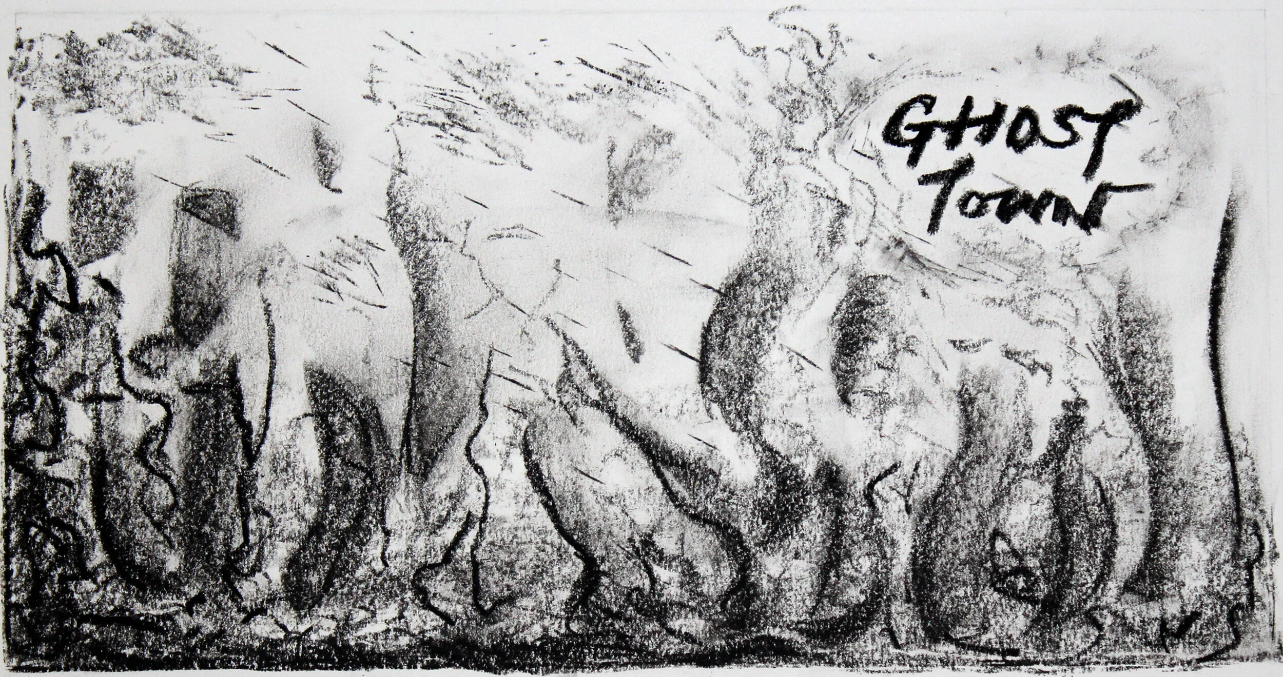 Ghost Town Album Cover Drawing