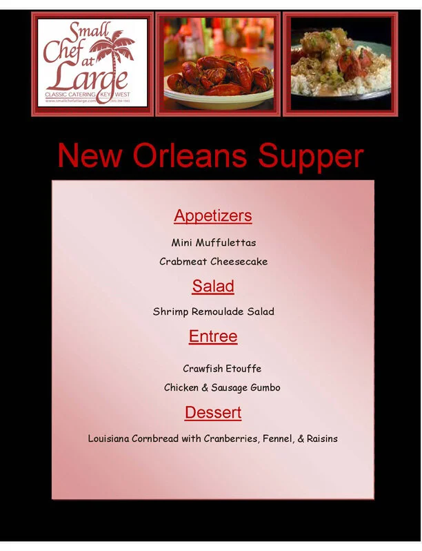 Menus — Small Chef At Large