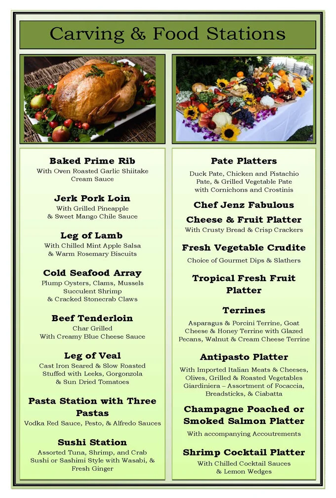 Menus — Small Chef At Large