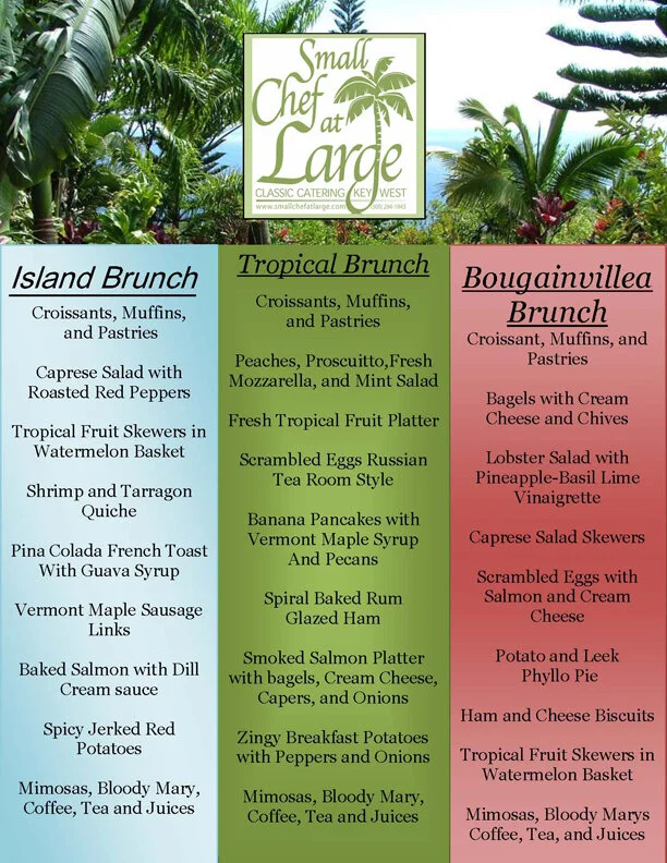 Menus — Small Chef At Large