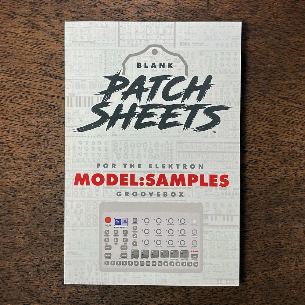 Blank Patch Sheets Notebook Series - A notebook series for synthesizer ...