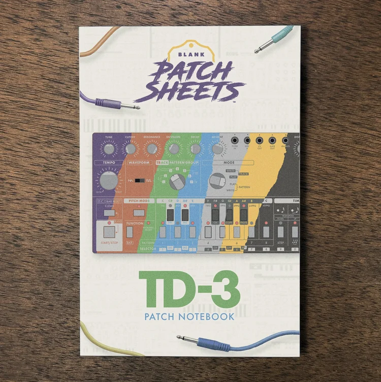 Behringer TD-3 Blank Patch Sheets: Track Synth Patches (Notebook & PDF ...