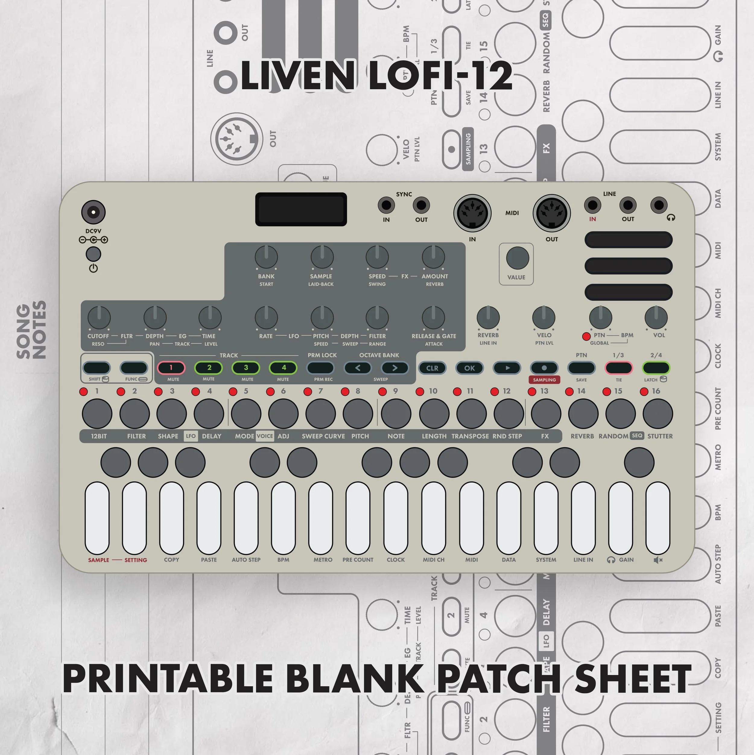 Sonicware Liven Lofi-12 Printable — DavidSparks.me