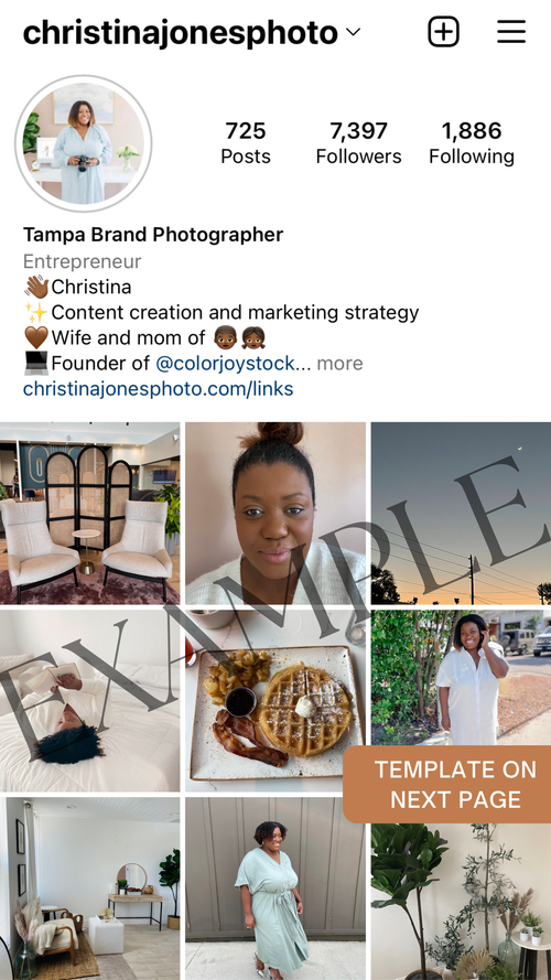 How to Plan Your Instagram Grid with Canva + Template — Christina Jones ...
