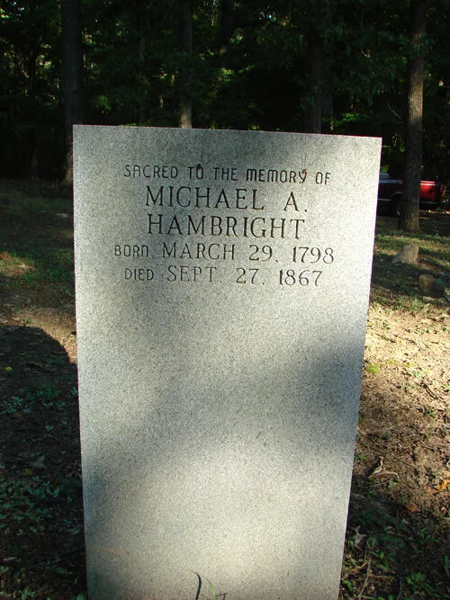 Early Shiloh Church Cemetery — Col. Frederick Hambright Family