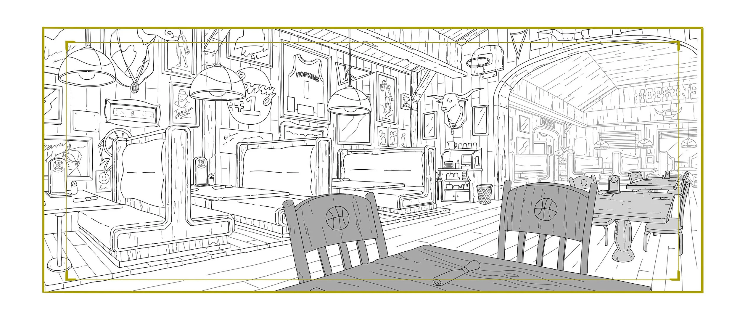 Animation Background Layout Design