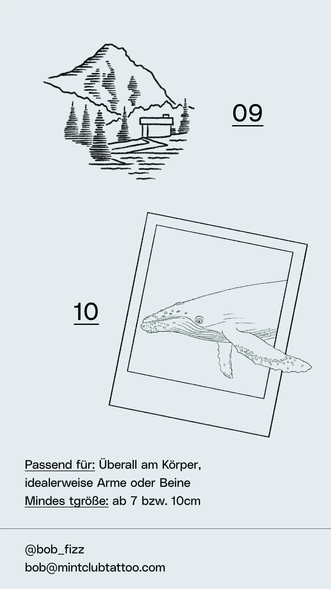 Permanent Postcards & Flash-Designs von Bob Fizz — MINT CLUB | Tattoo ...