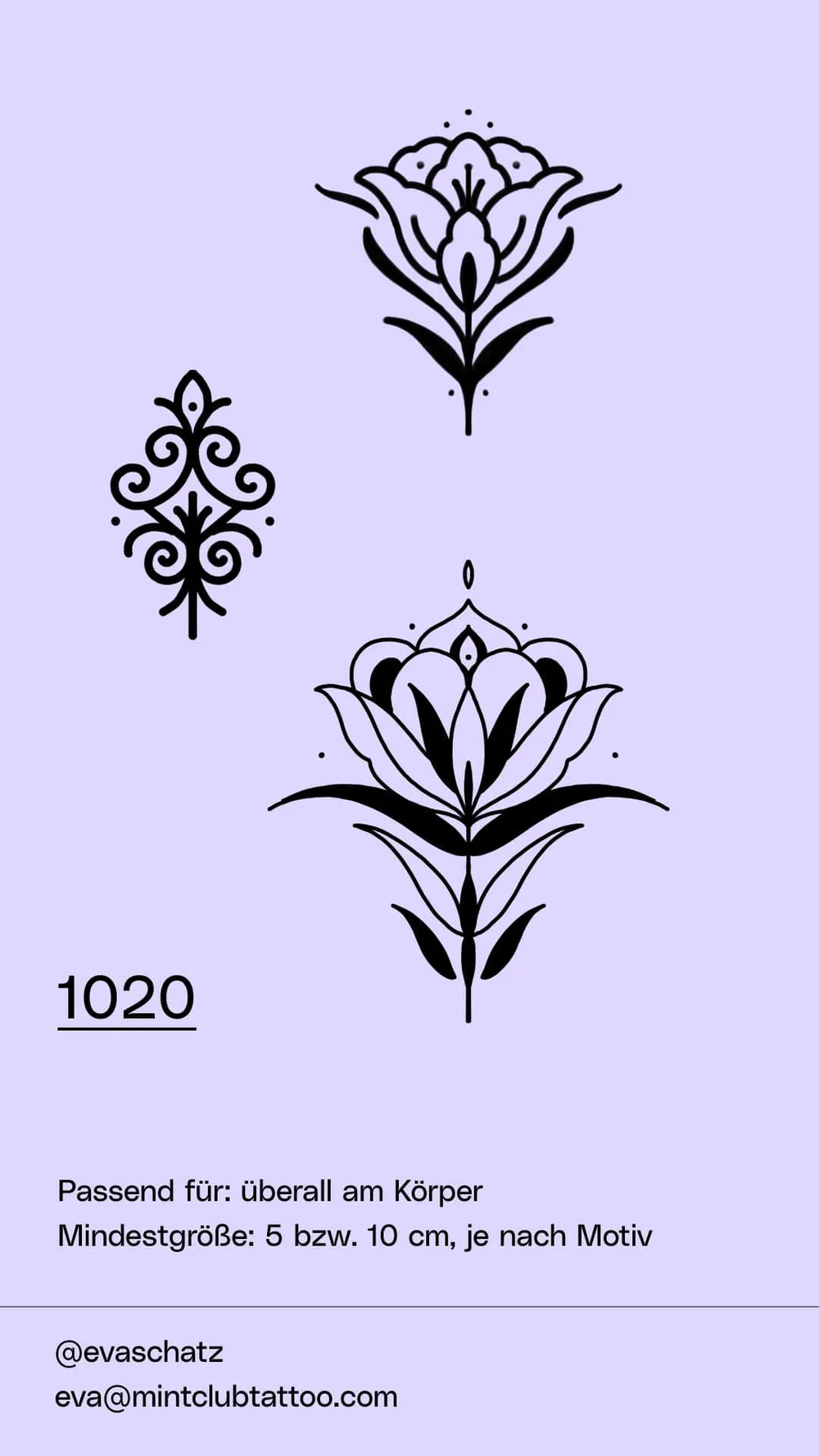 Flash Tattoo Designs & Termine bei Eva Schatz — MINT CLUB | Tattoo Atelier