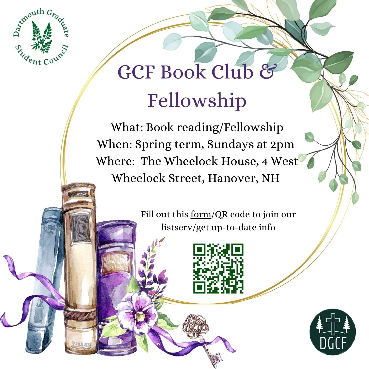 GCF Book Club & Fellowship — Dartmouth GSC