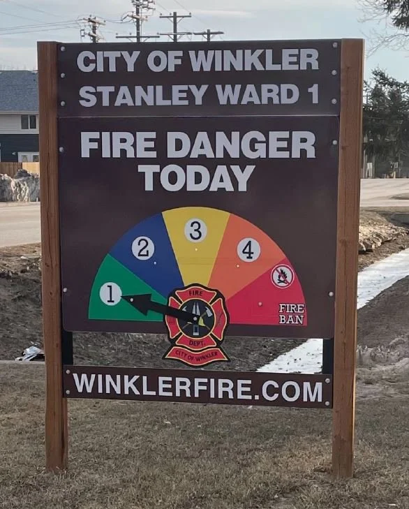 Fire Danger Levels & Burn Bans — Winkler Fire Department