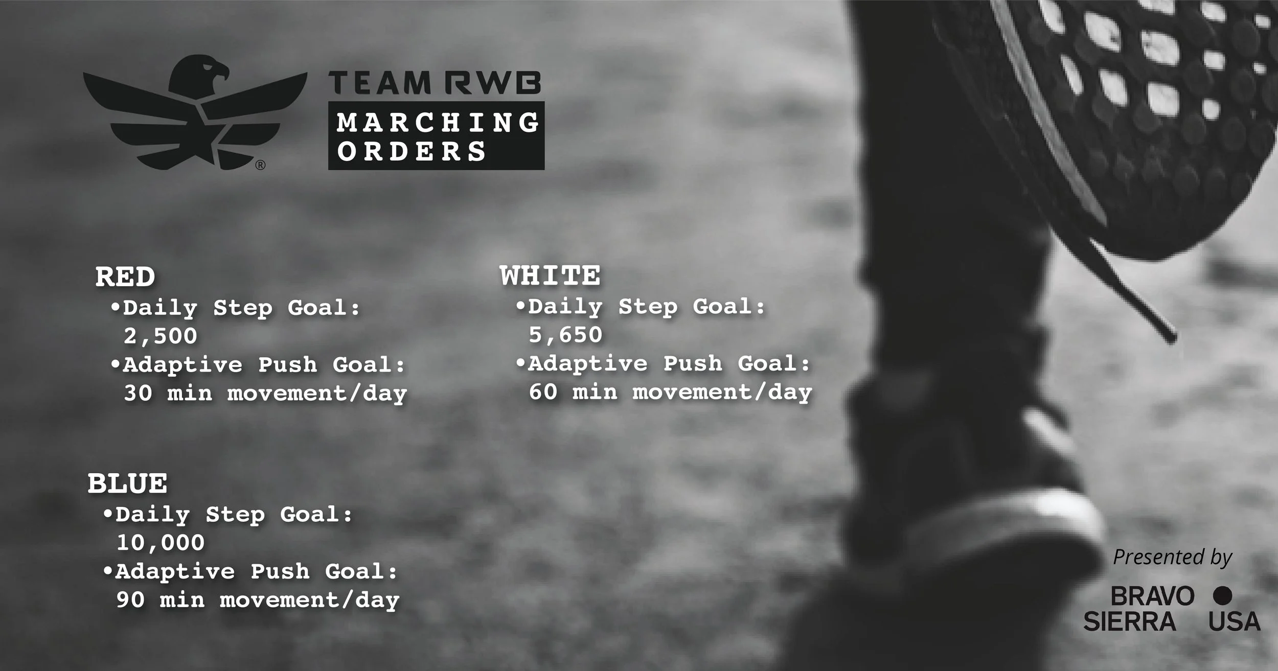 Team RWB to Engage Veterans Through Step Challenge — Team Red, White & Blue