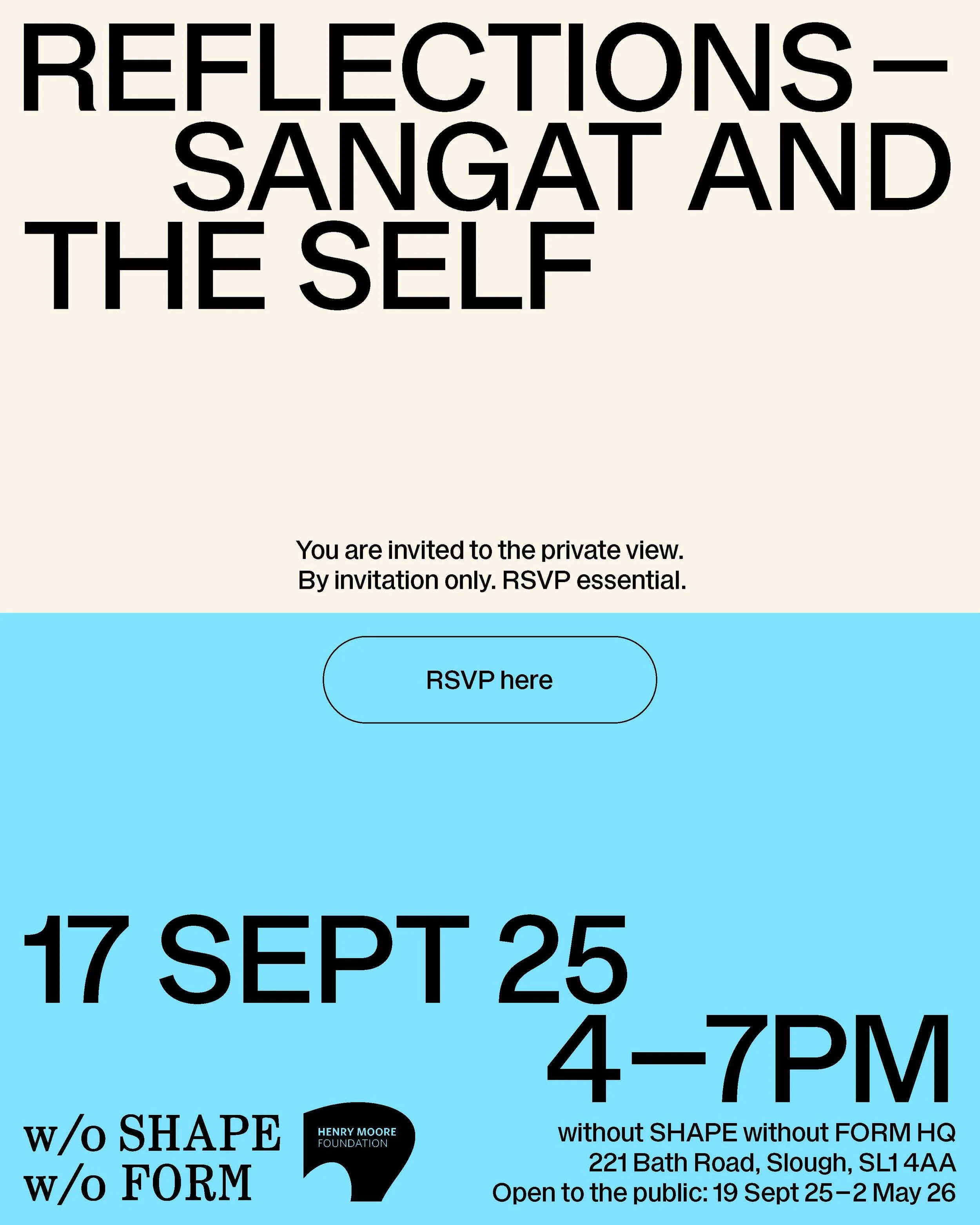 Reflections Preview Invite — without SHAPE without FORM