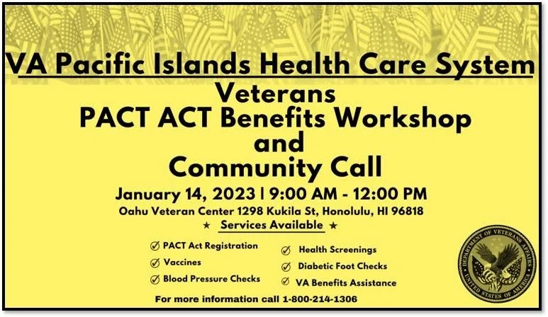 Veteran's Events Calendar — The Oahu Veterans Council and Center