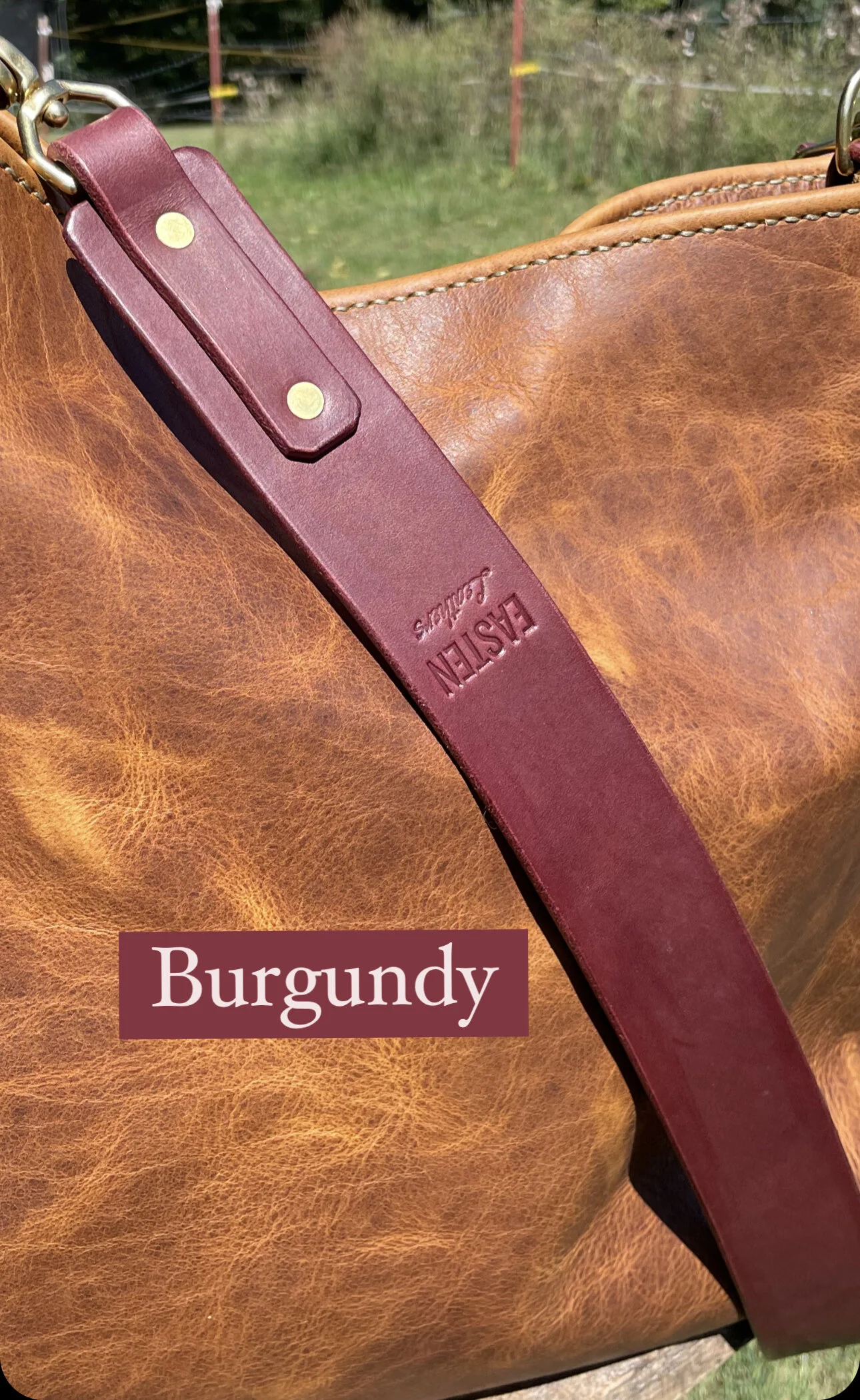 Dip Dyed Guitar Style Strap — Easten Leathers