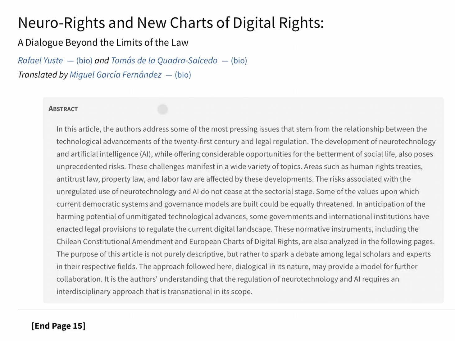 The Neurorights Foundation